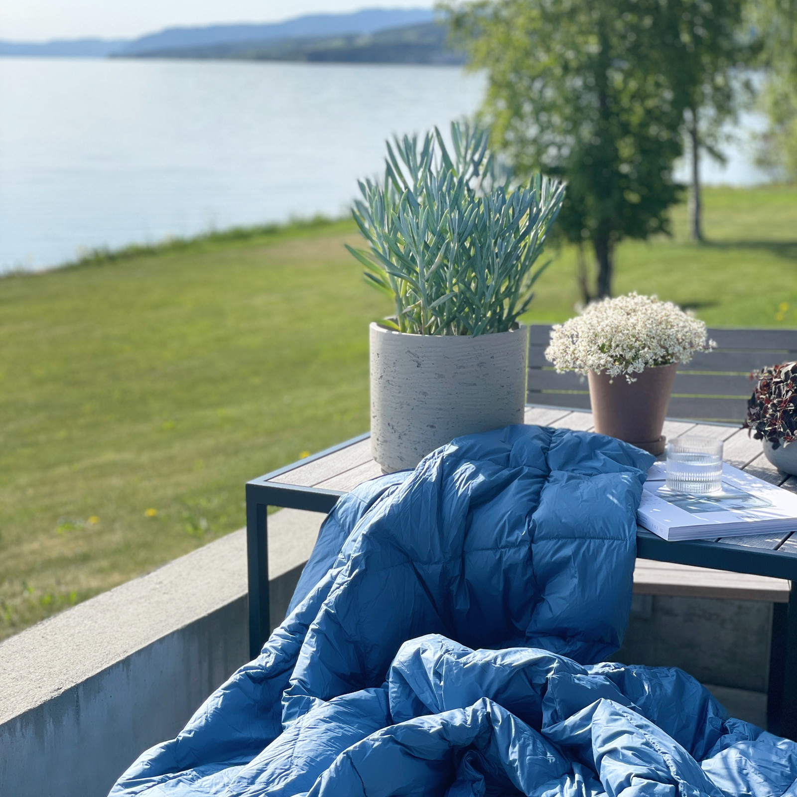 Dunpledd Med Veske - Quiet Harbour | Dun of Norway