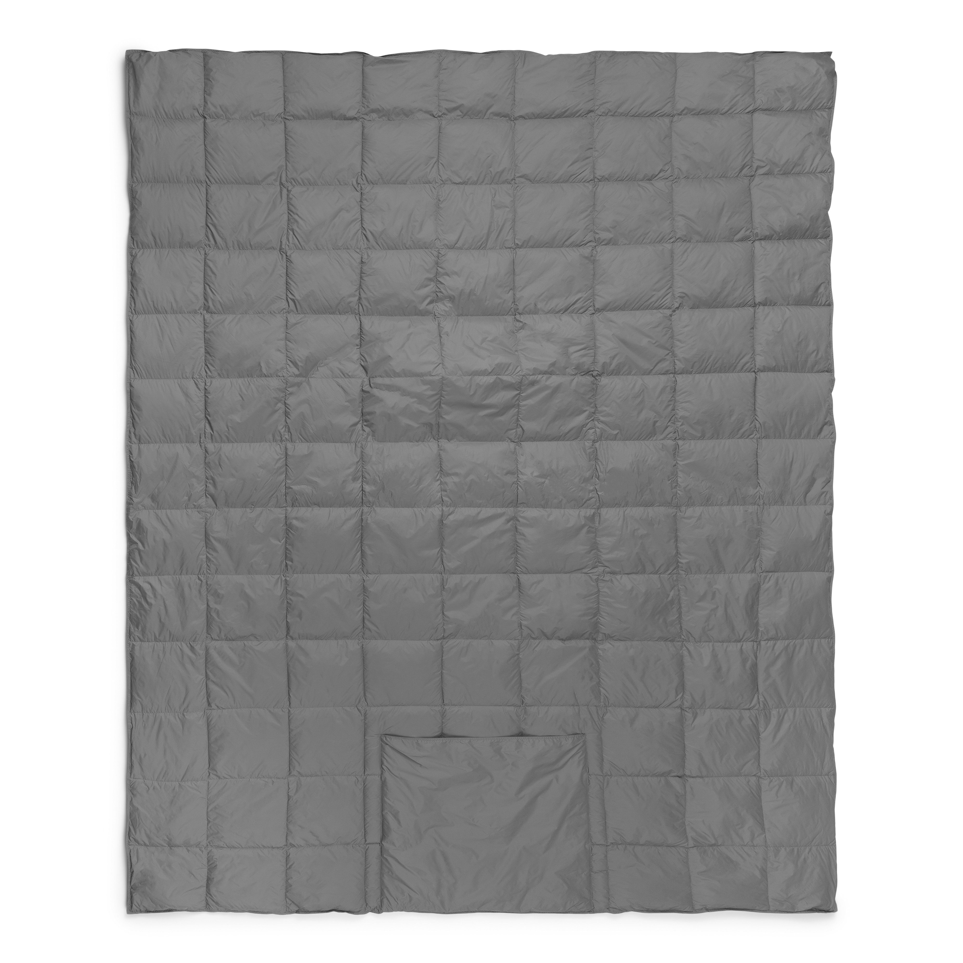 Dunpledd Med Veske - Steel Grey | Dun of Norway